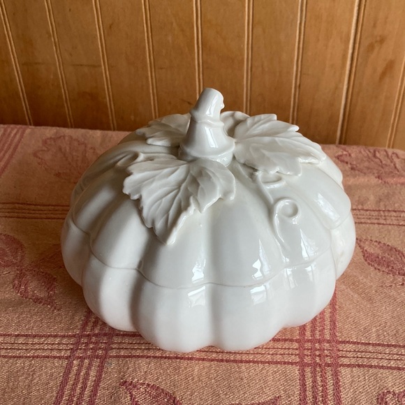 Grace | Holiday | Grace White Porcelain Pumpkin Candy Dish | Poshmark